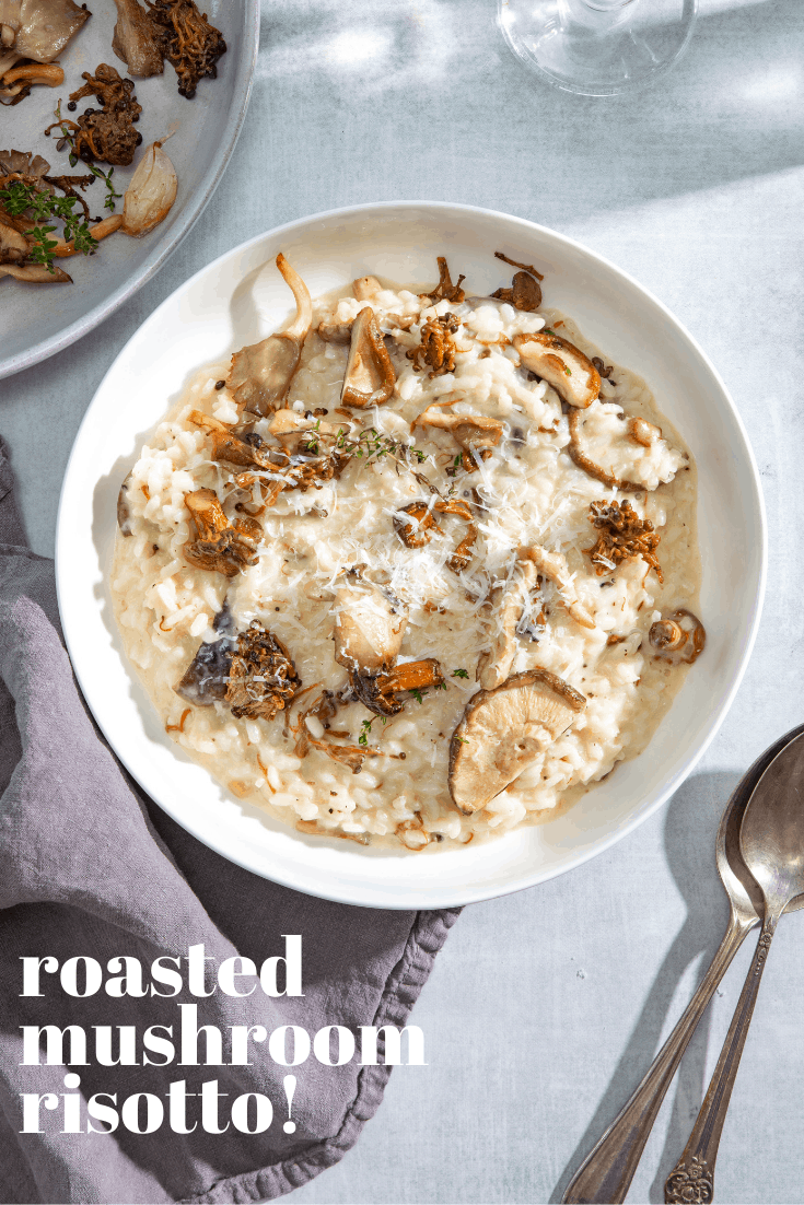 Creamy Roasted Mushroom Risotto with Truffle Oil - Craving California