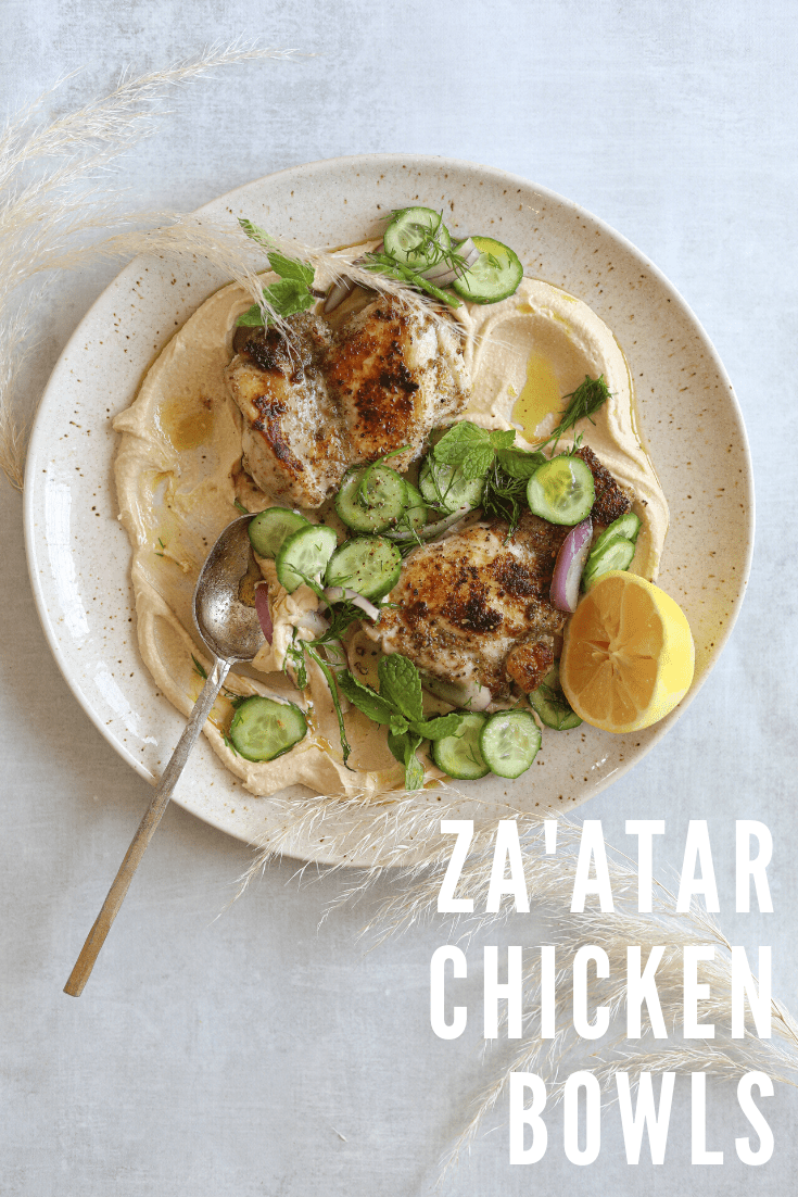Za'atar Chicken and Hummus Bowls - Craving California