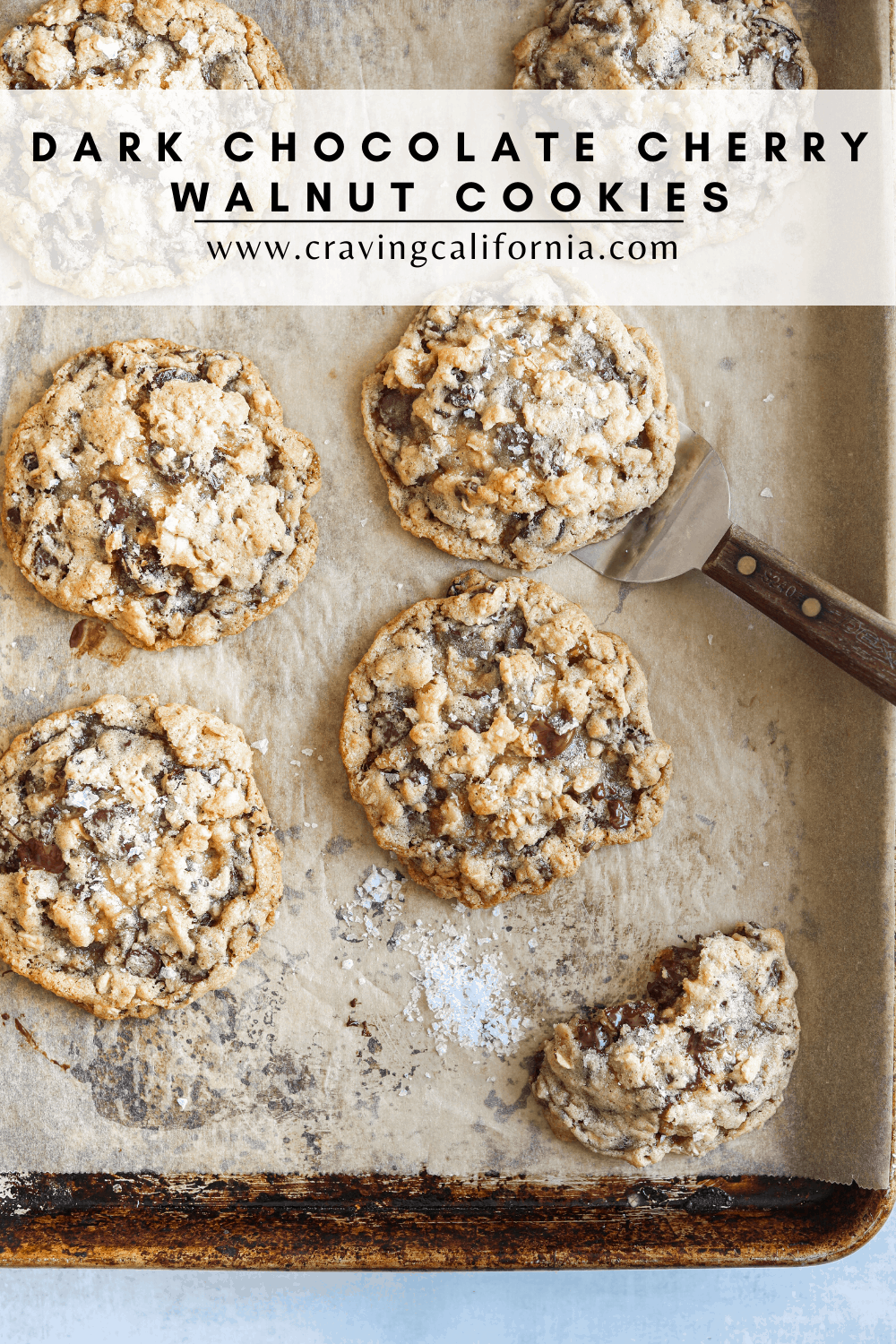 Dark Chocolate Cherry Walnut Cookies - Craving California