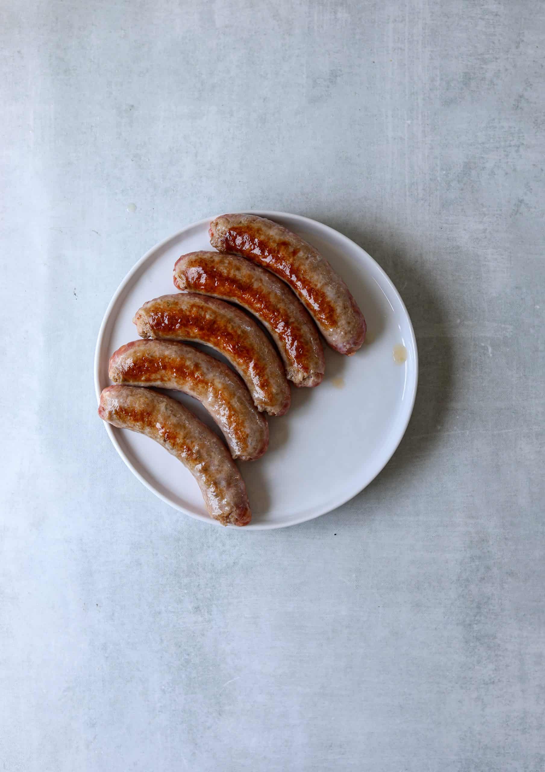 Roasted Sausage with Tomatoes and Garlic - Craving California