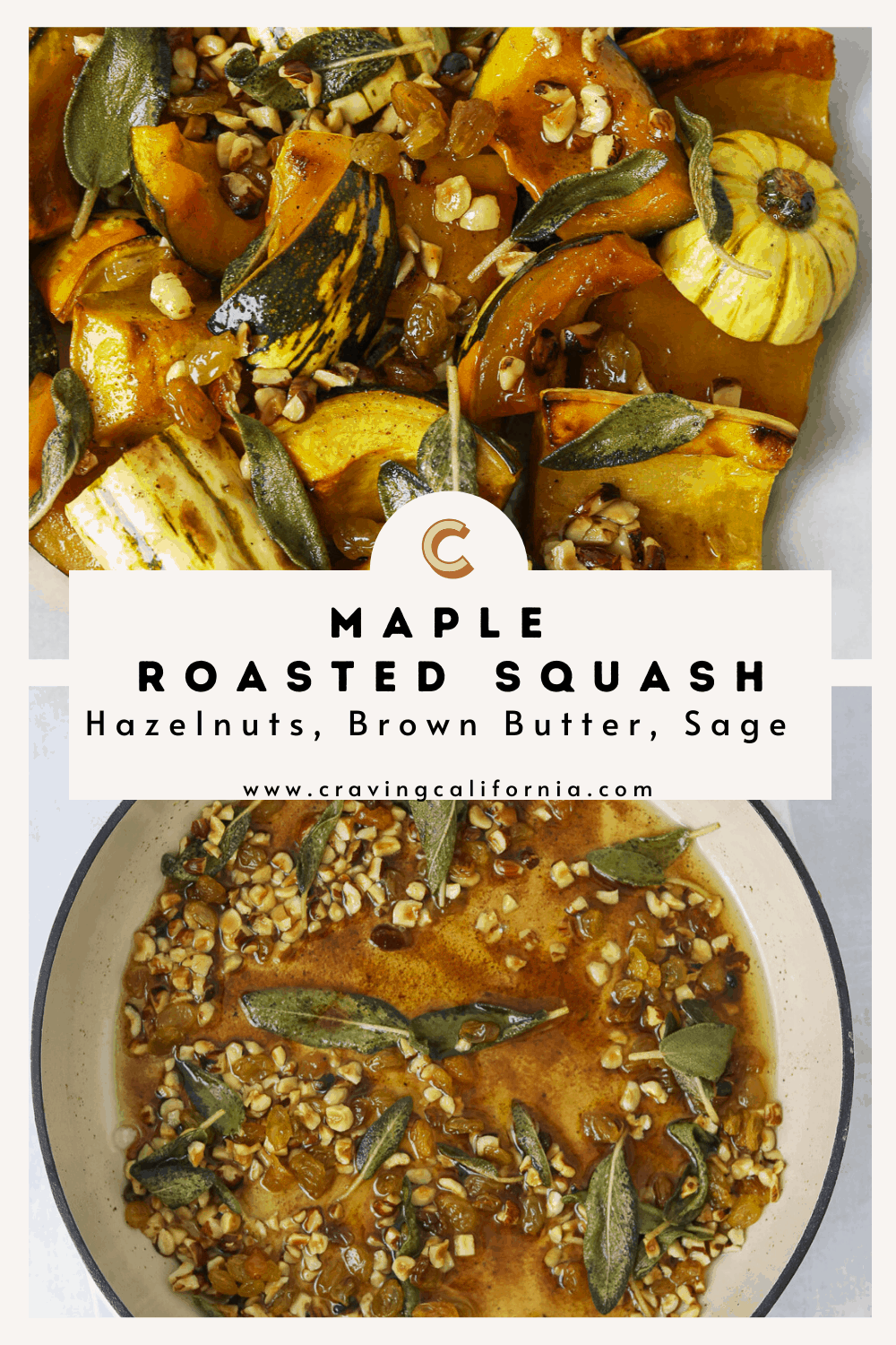 Maple-Brown Butter Roasted Squash with Toasted Hazelnuts and Sage ...