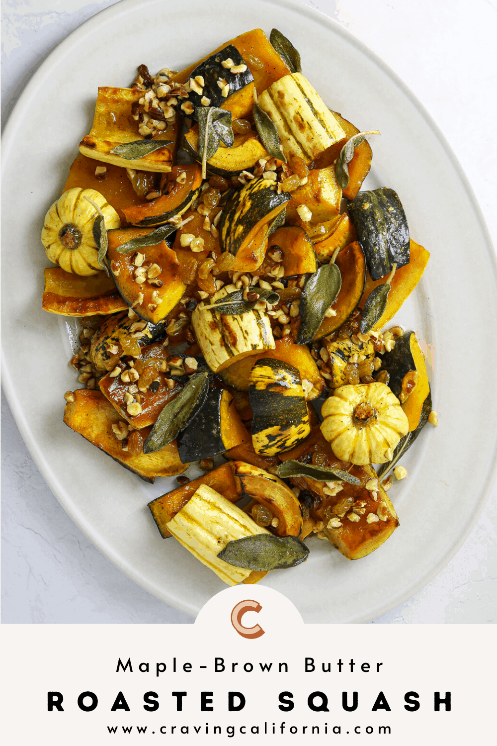 Maple-Brown Butter Roasted Squash with Toasted Hazelnuts and Sage ...