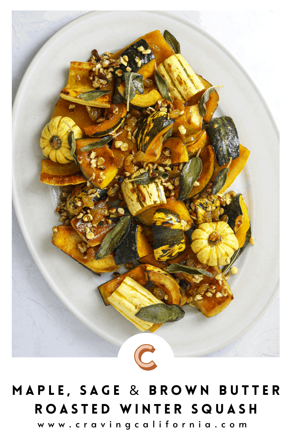 Maple-Brown Butter Roasted Squash with Toasted Hazelnuts and Sage ...