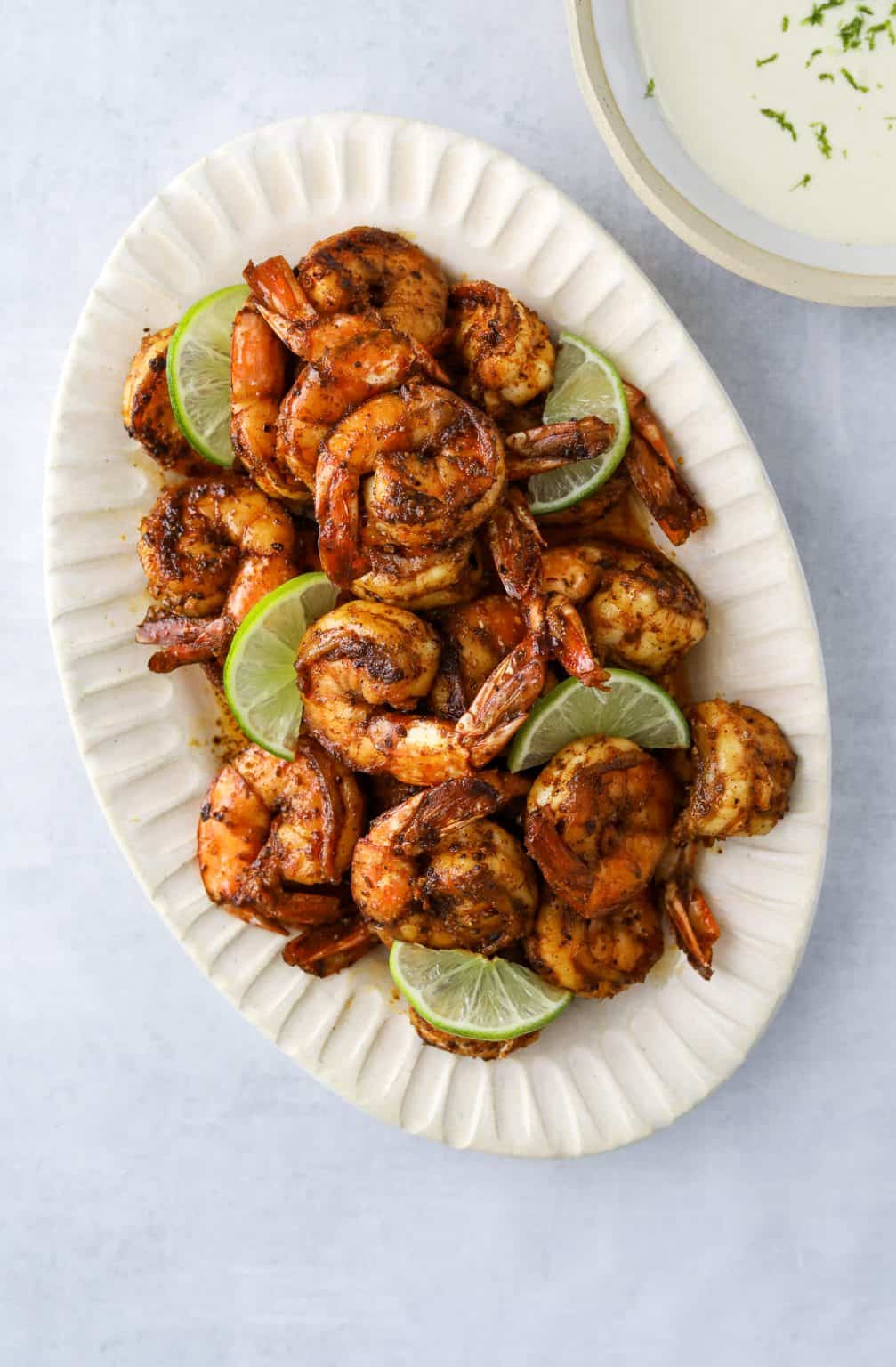 Blackened Shrimp with Garlic-Lime Aioli - Craving California