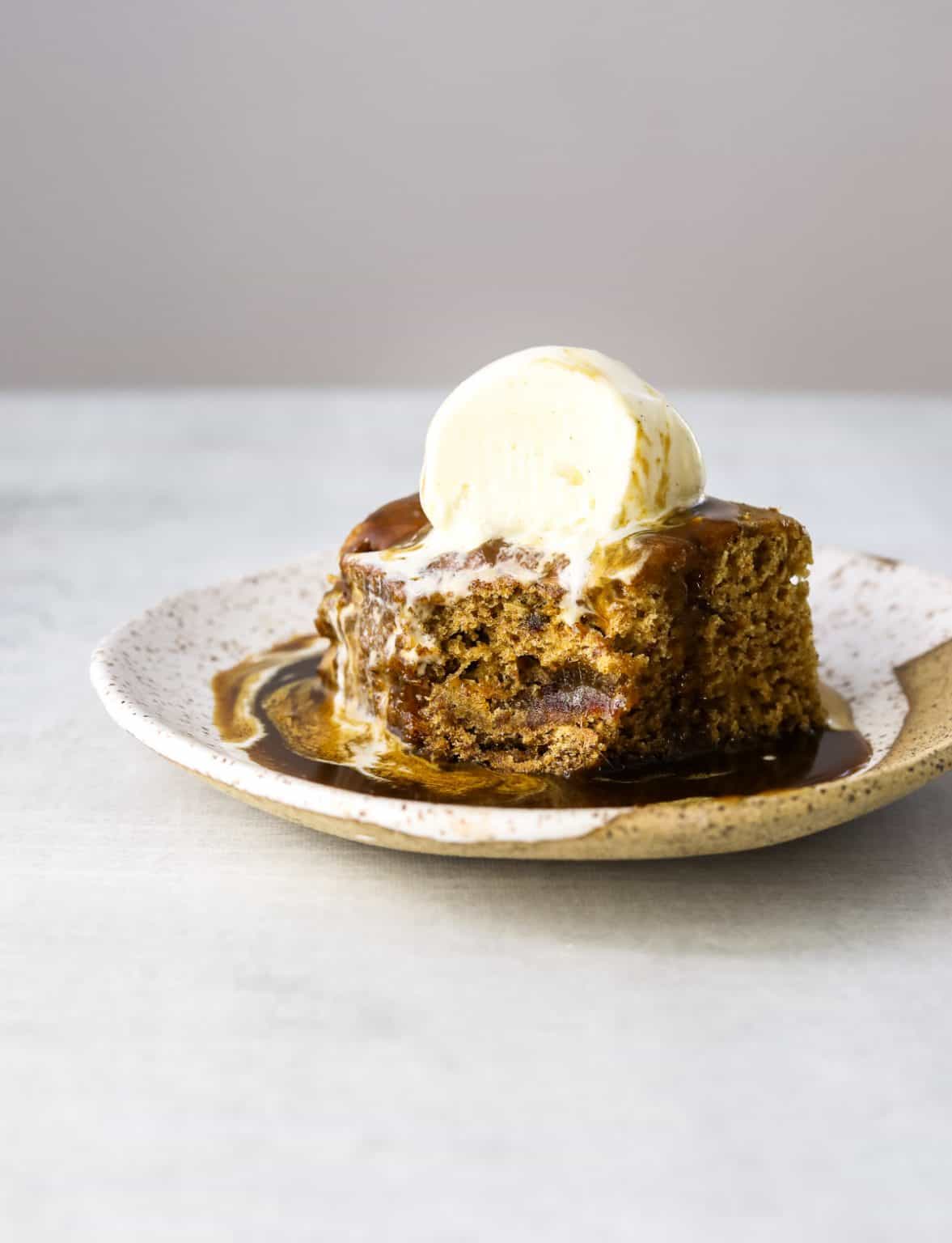 Warm Date Cake with Bourbon Caramel Sauce - Craving California