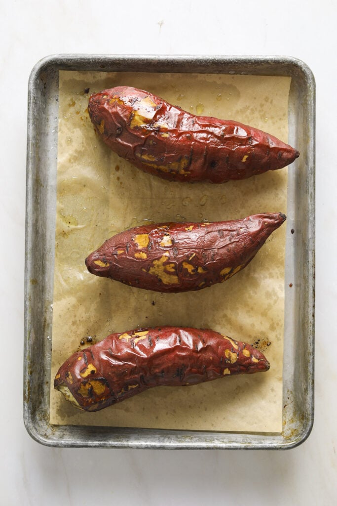 Roasted Japanese Sweet Potatoes with Miso Butter - Craving California