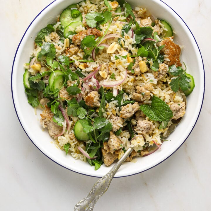 Pork and Crispy Rice Salad - Craving California
