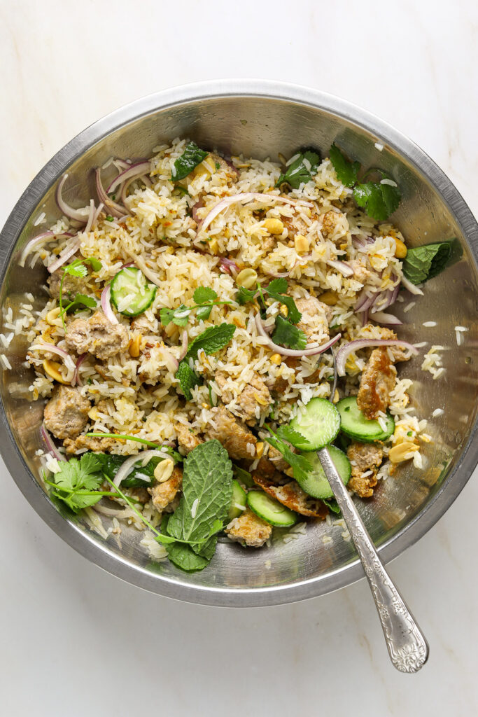 Pork and Crispy Rice Salad - Craving California