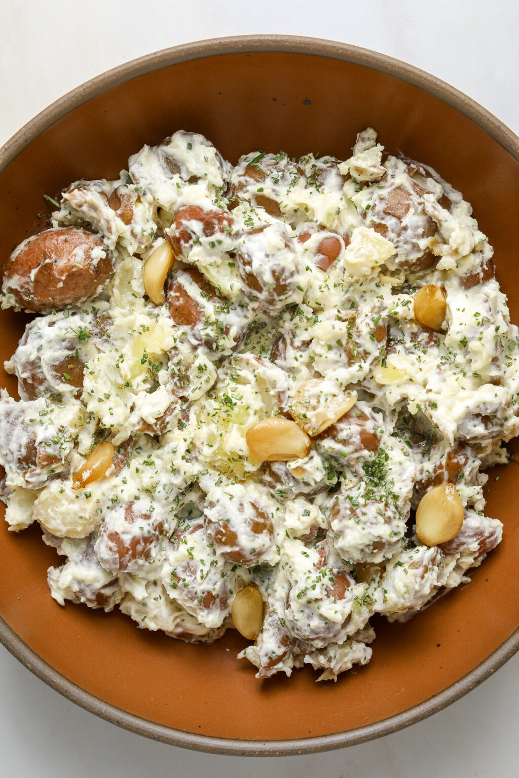 Smashed Red Potatoes with Roasted Garlic and Rosemary - Craving California