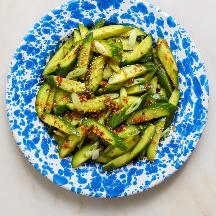 Chili Crisp Cucumber Salad - Craving California