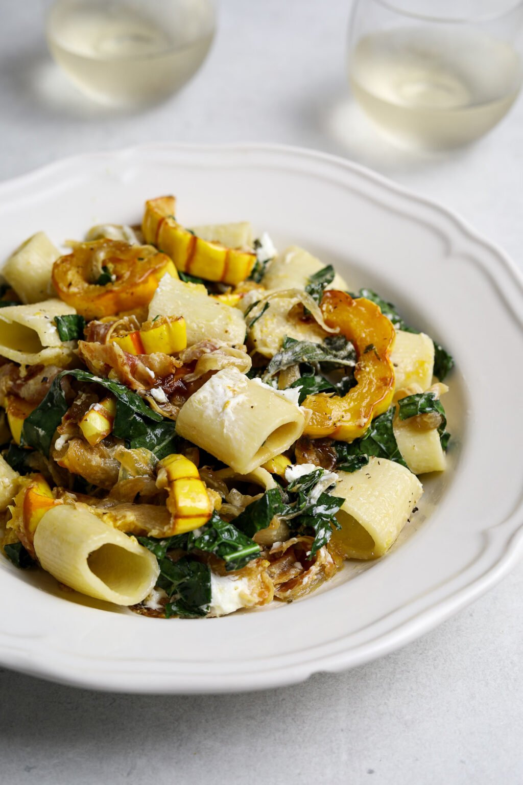 The Perfect Fall Pasta with Delicata Squash, Pancetta, and Goat Cheese ...