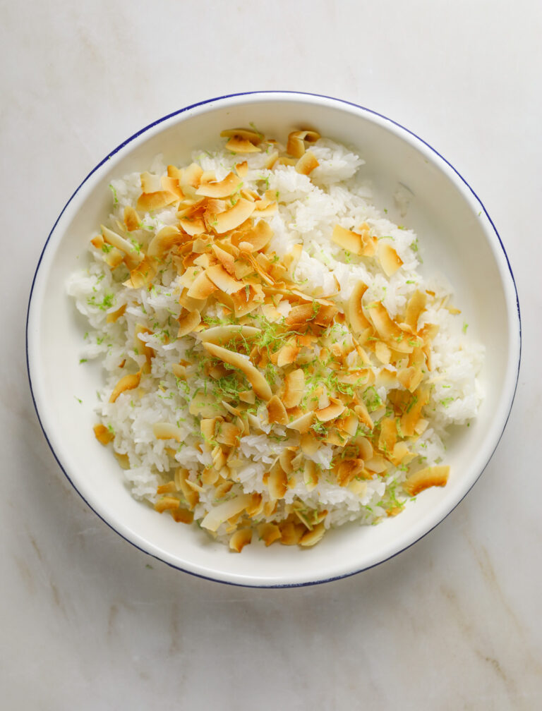 Toasted Coconut Lime Rice - Craving California