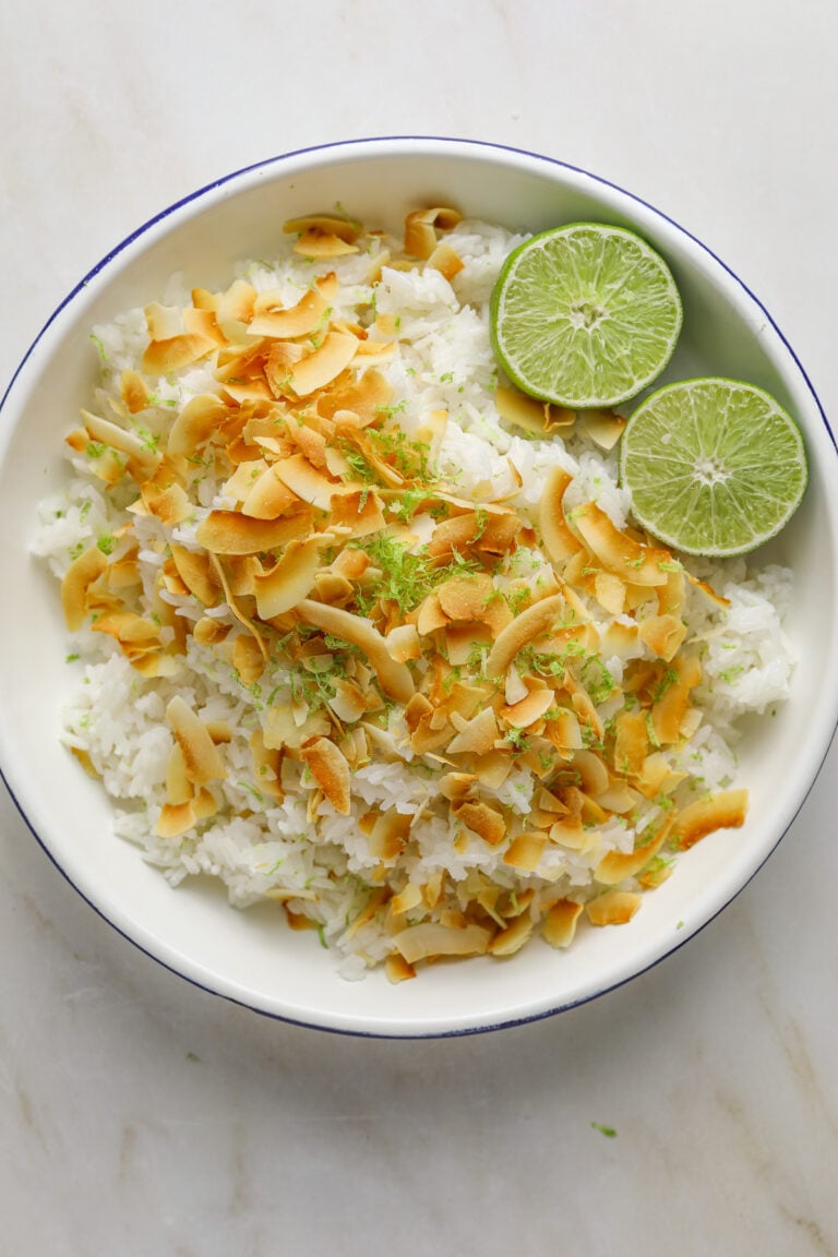 Toasted Coconut Lime Rice - Craving California