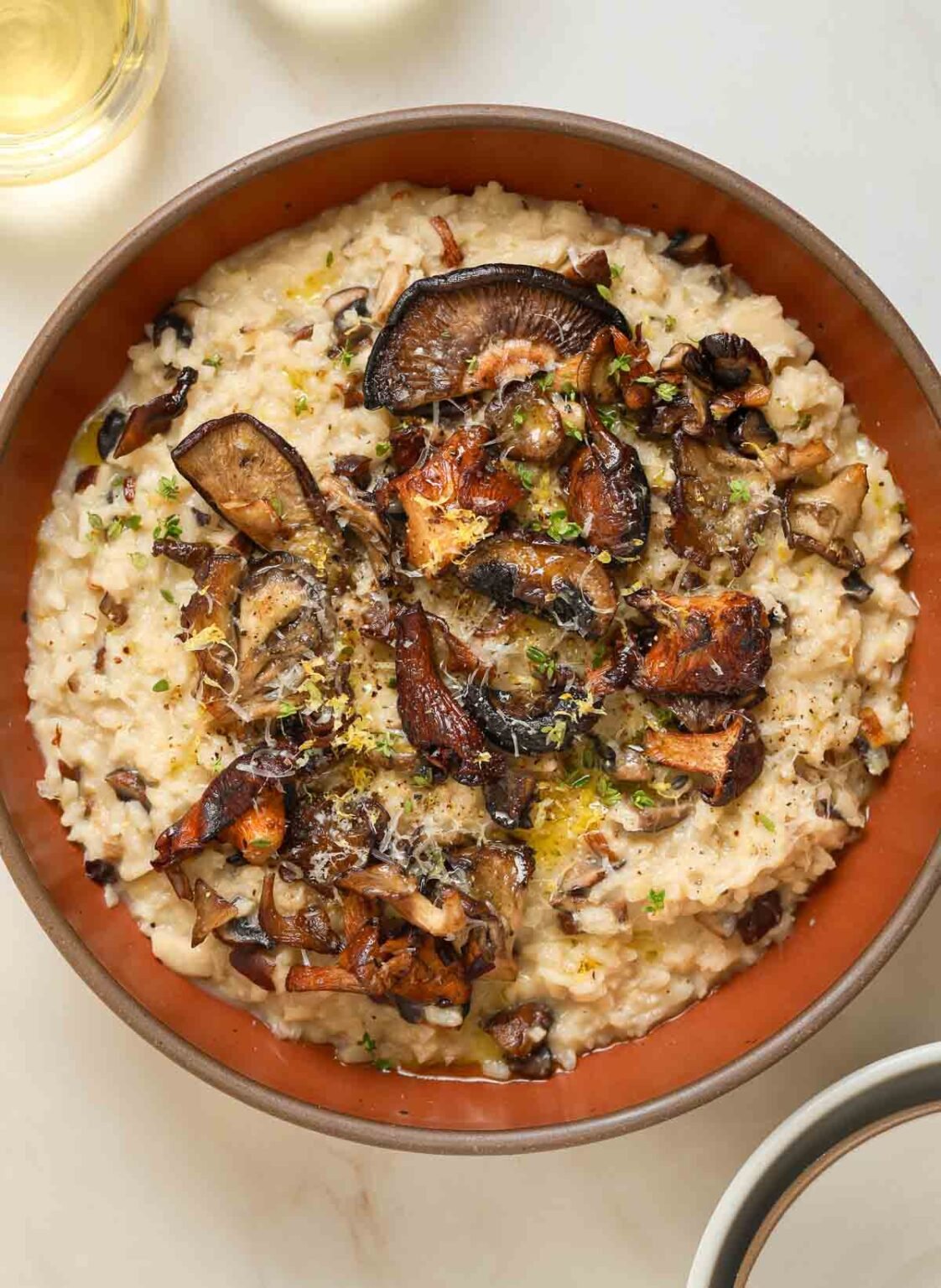 Creamy Roasted Mushroom Risotto with Truffle Oil - Craving California